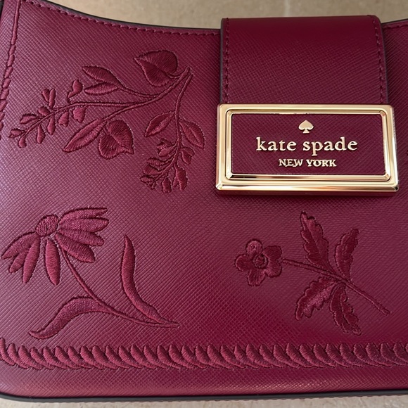 kate spade | Bags | Kate Spade Reegan Botanical Embroidered Saffiano ...